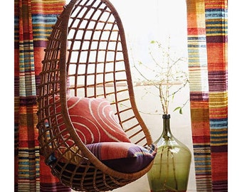 Rattan Hanging Chair, Cane Swing Chair, Wicker Hanging Chair Hanging ...