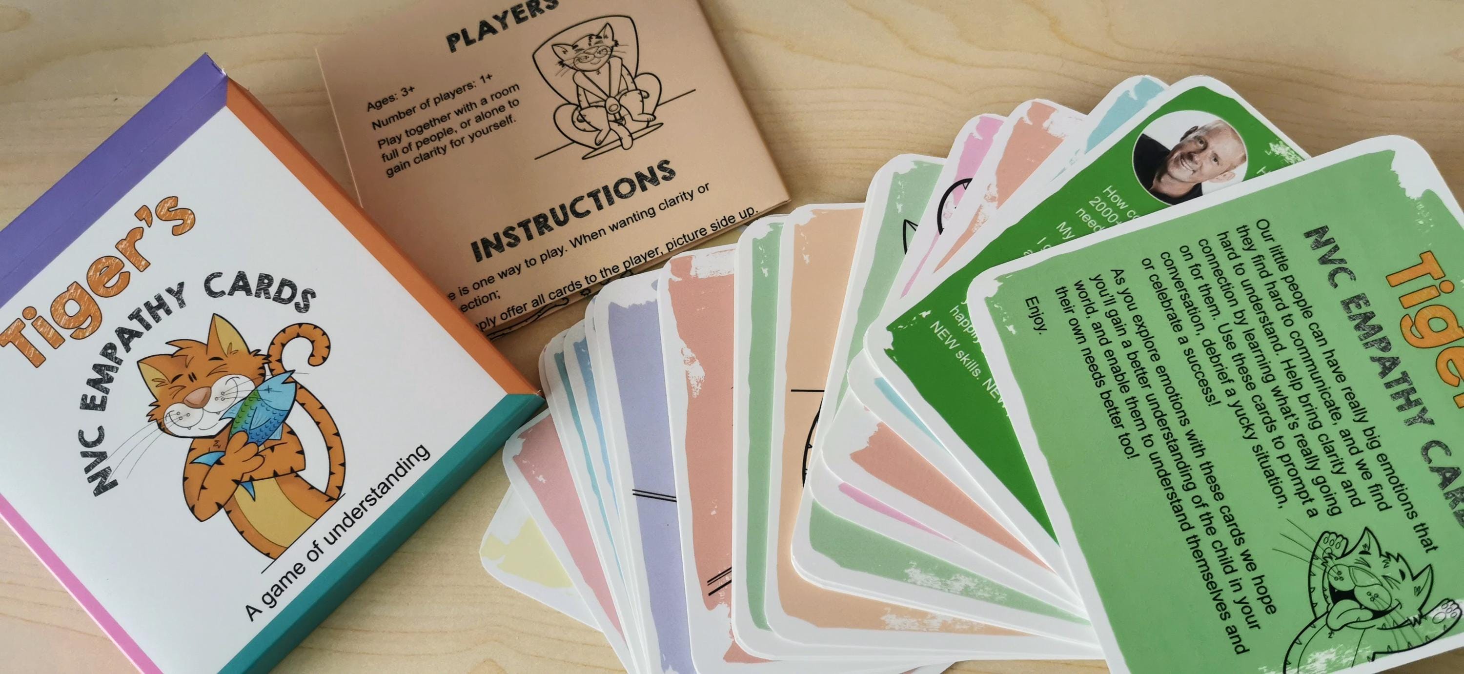 NVC Feelings and Needs Cards for Kids. Tiger's Empathy Cards! - Etsy