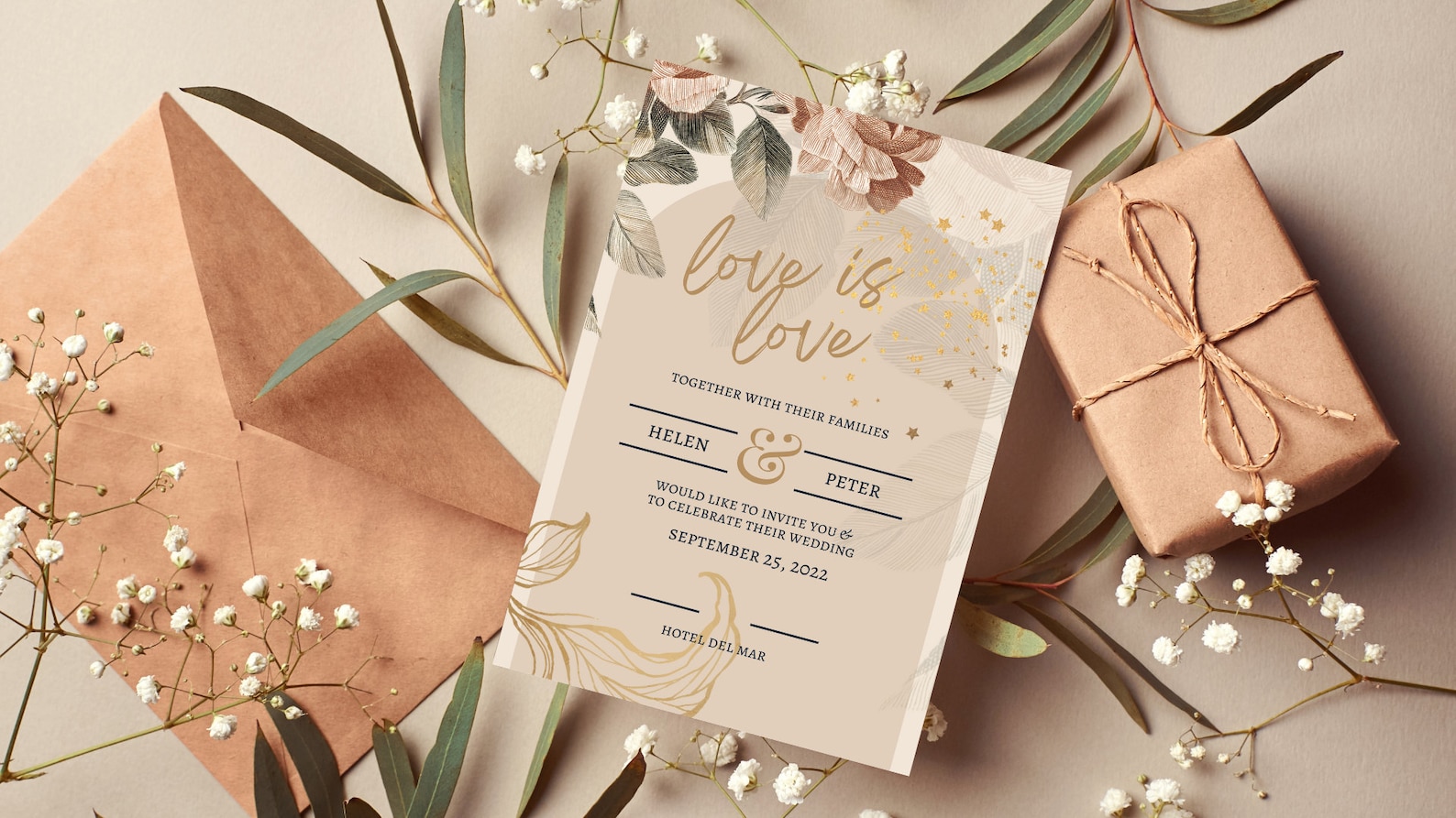 Template Editable Wedding Invitation - Etsy
