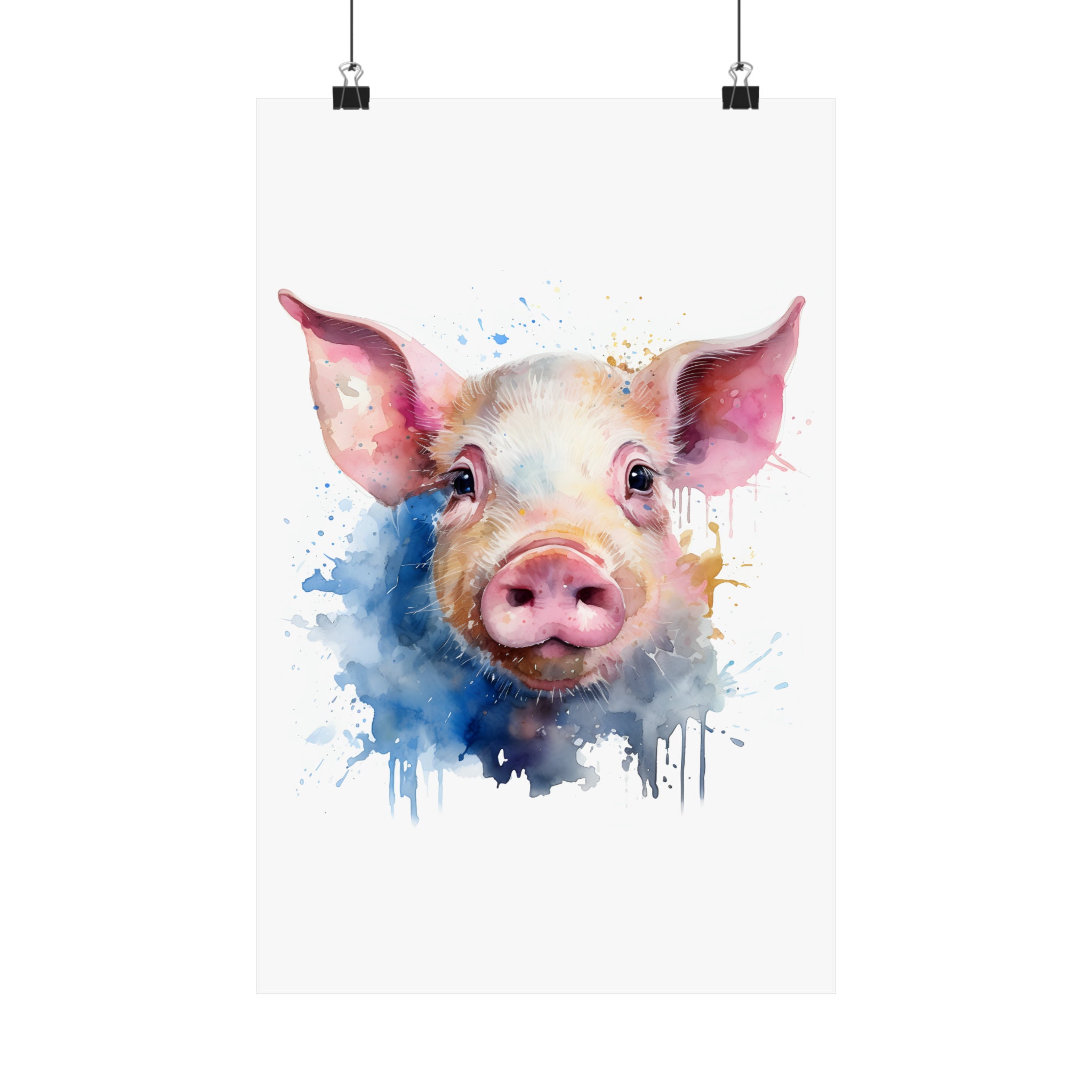 Pig Poster, Farm Poster, Nursery Poster - Etsy