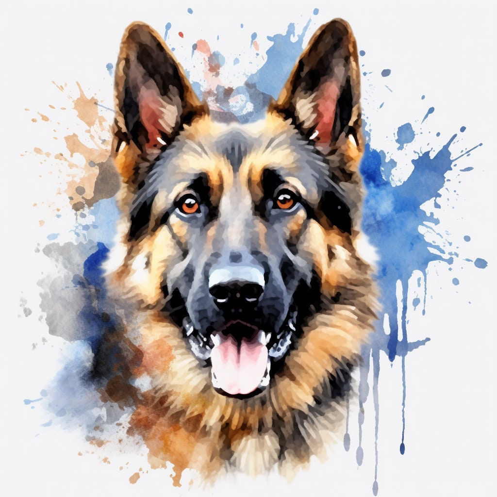 German Shepard Digital Print - Etsy