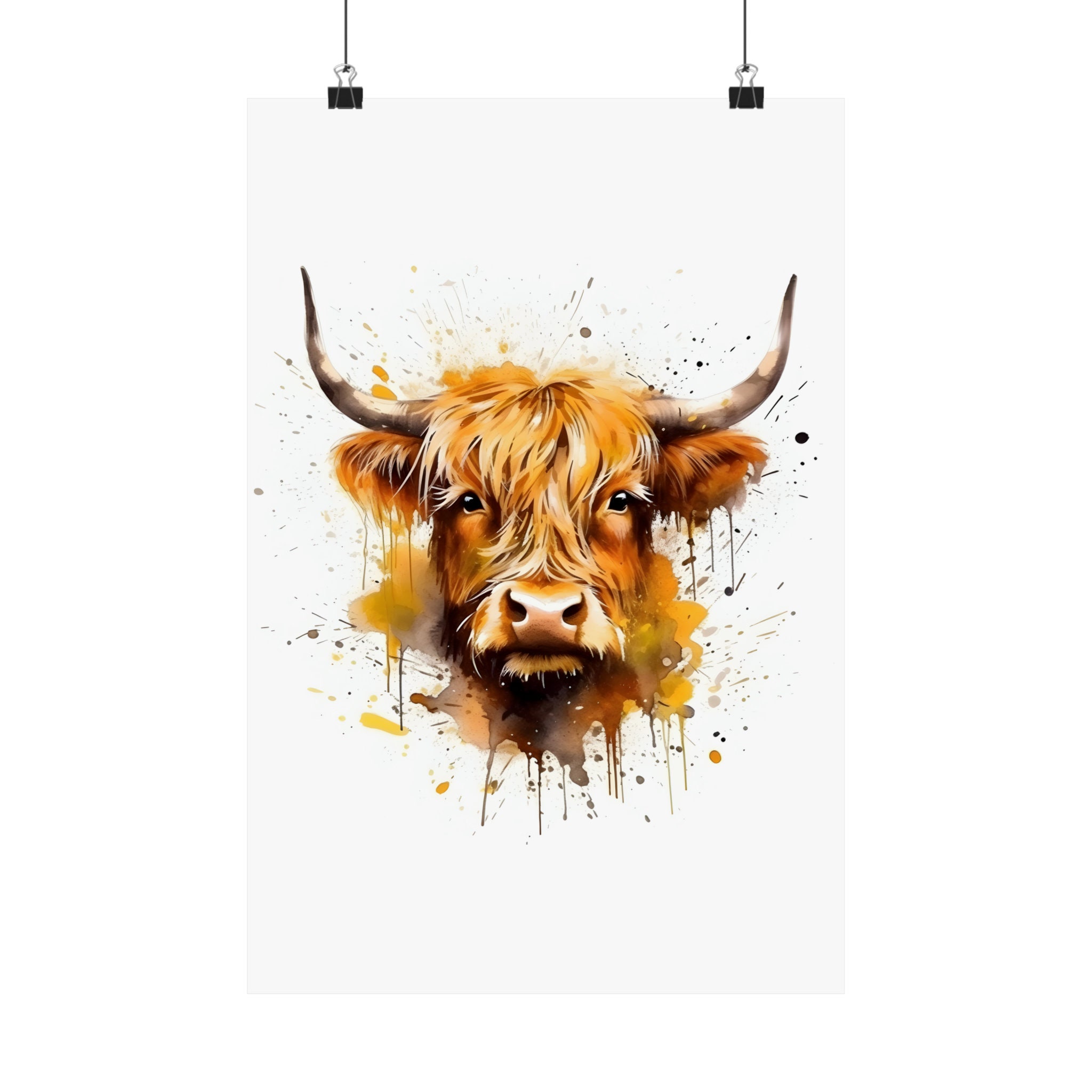 Highland Cattle Poster Farm Poster - Etsy