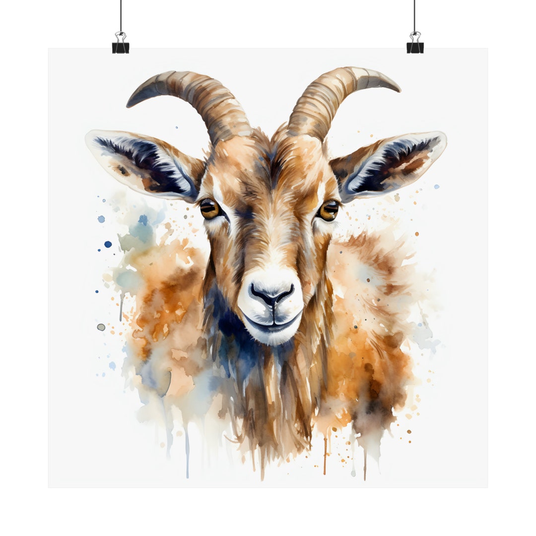 Goat Poster, Farm Poster, Animal Poster - Etsy