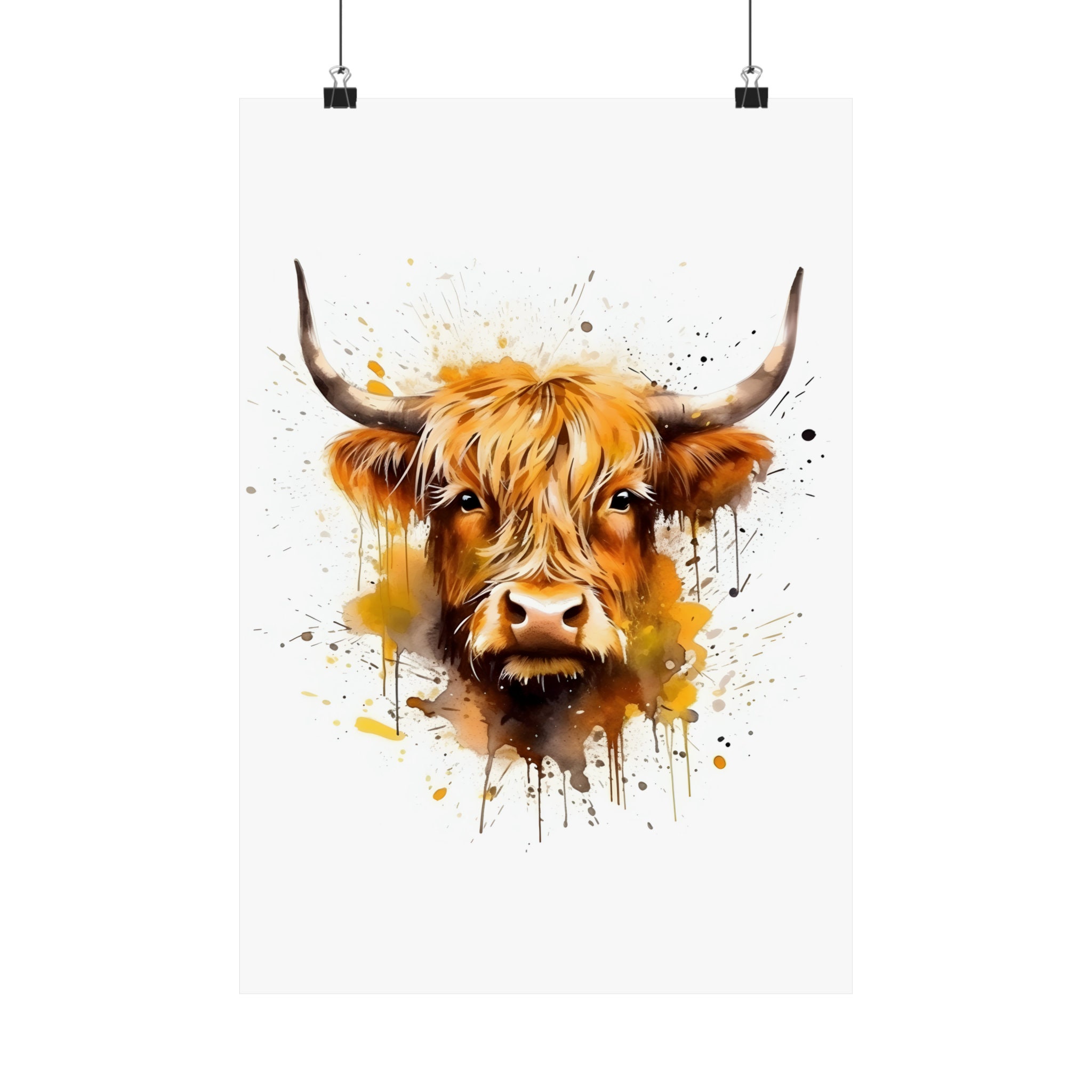Highland Cattle Poster Farm Poster - Etsy
