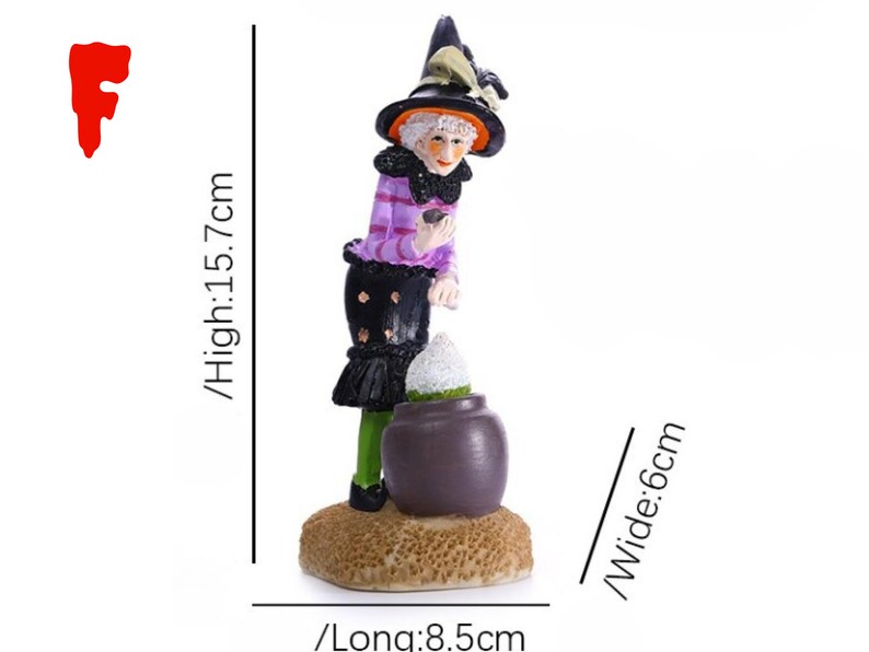 Halloween Witch Figurines Fairy Witch Statue of the West - Etsy