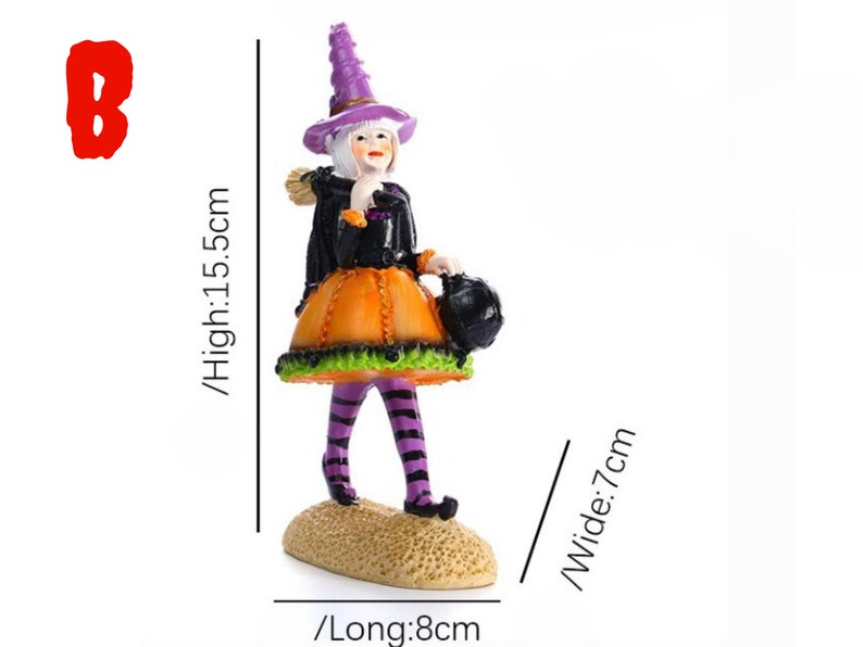 Halloween Witch Figurines Fairy Witch Statue of the West - Etsy