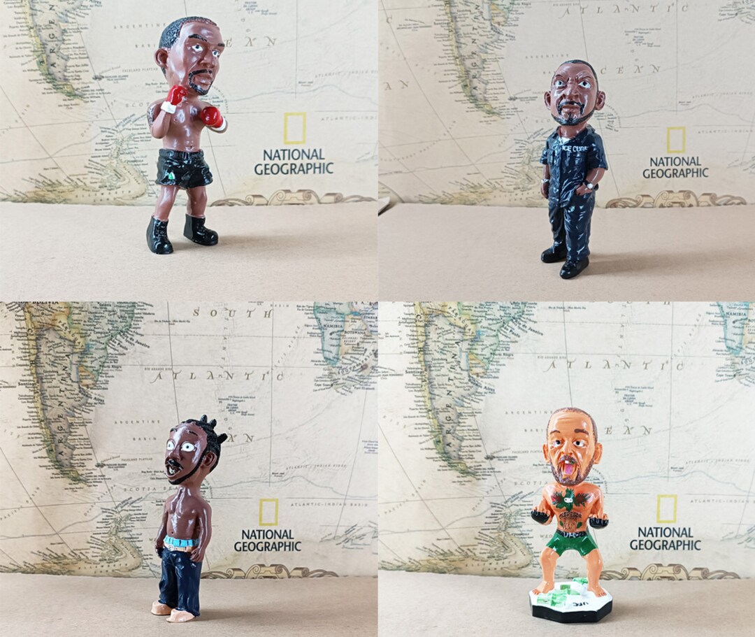 Mini Rapper Figures Resin Sculpture Home Ornaments Street Rap Hip Hop ...