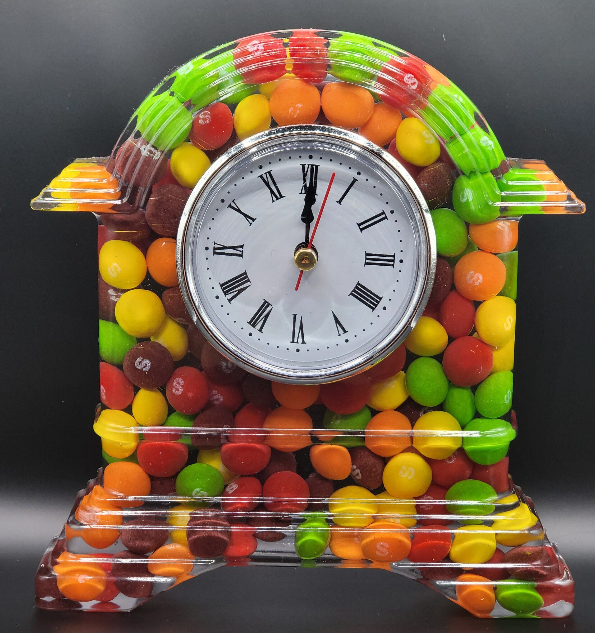 Skittles Candy Mantle or Bedside or Desk Clock - Etsy