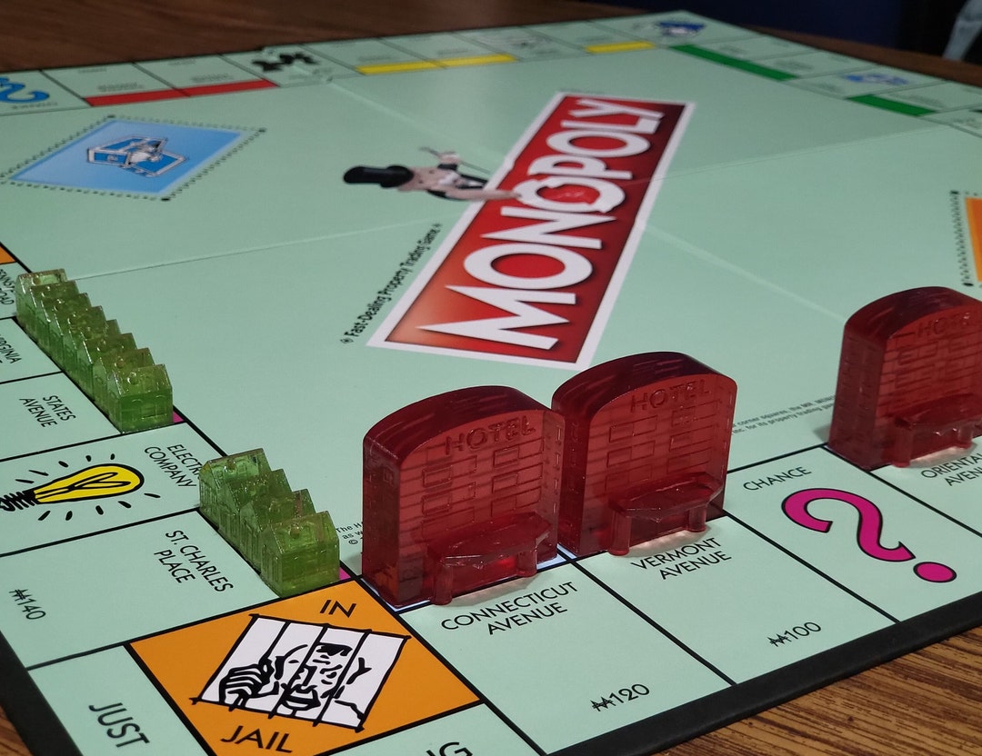 Custom Deluxe Monopoly Houses and Hotels - Etsy