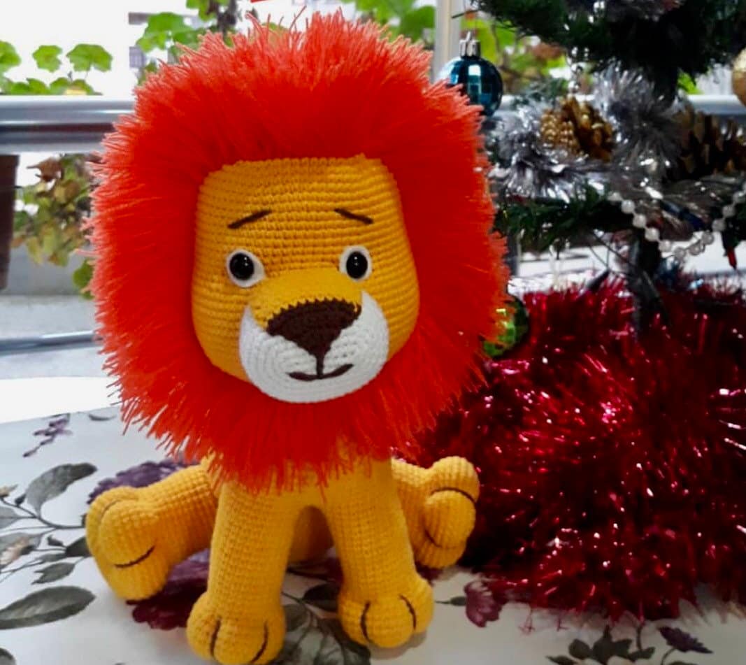 Lions Mane-stuffed Animal Plushies Amigurumi Toy Lion Stuffed Animal ...