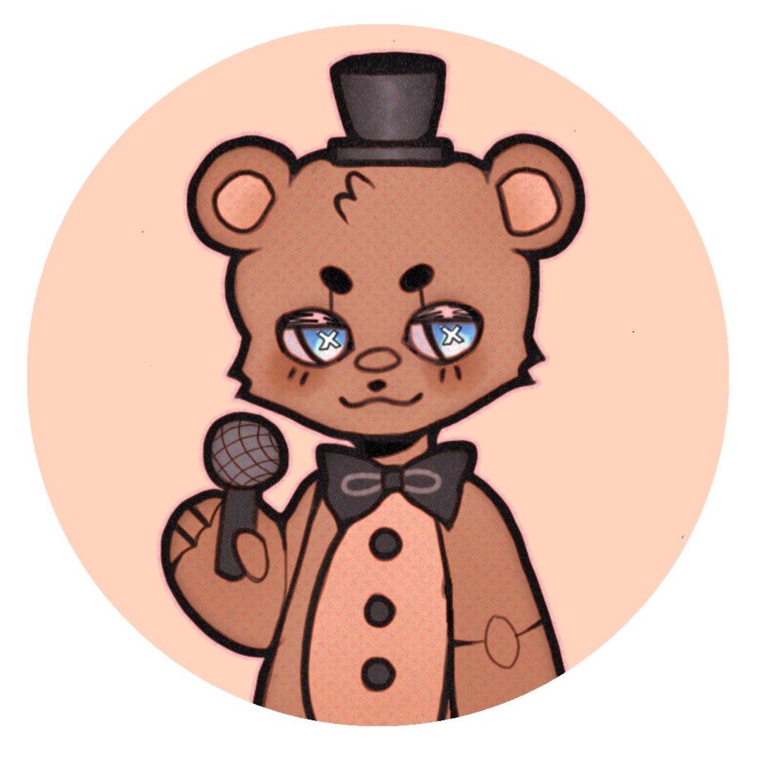 Original Anime Inspired Fnaf Pins Buttons Freddy Foxy Etsy