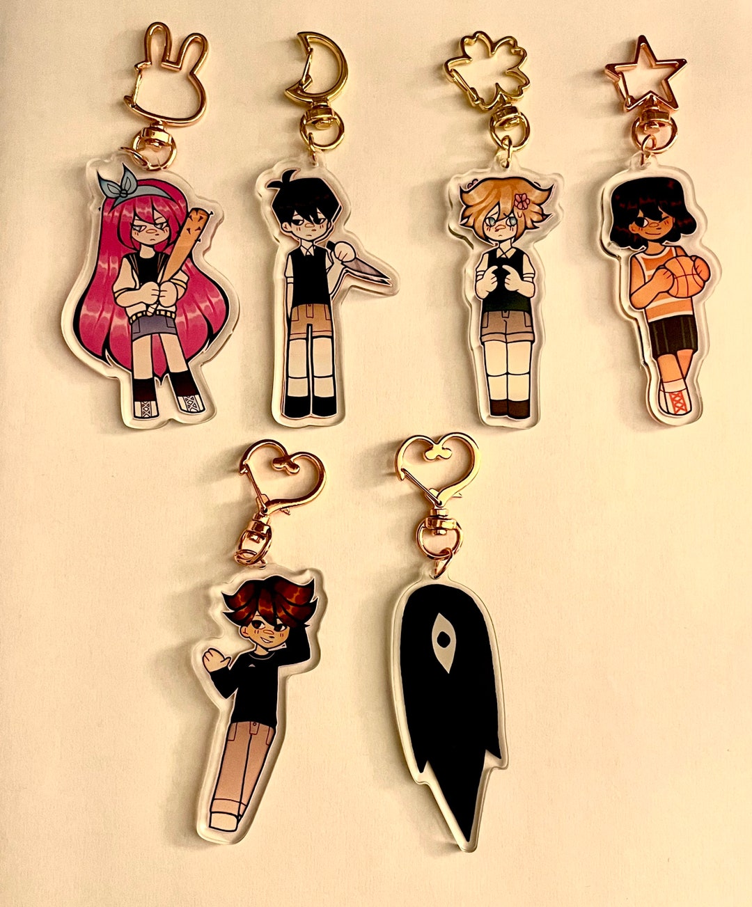 Omori Double Sided Charms/keychains - Etsy
