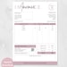 Blossom Invoice Template With QR Code Receipt Template Invoice Forms ...