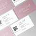 Blossom Business Card Template With QR Code, Instant Digital Download ...