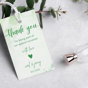 Printable Thank You Tag Template, Printable Custom Tag Template, Favor ...