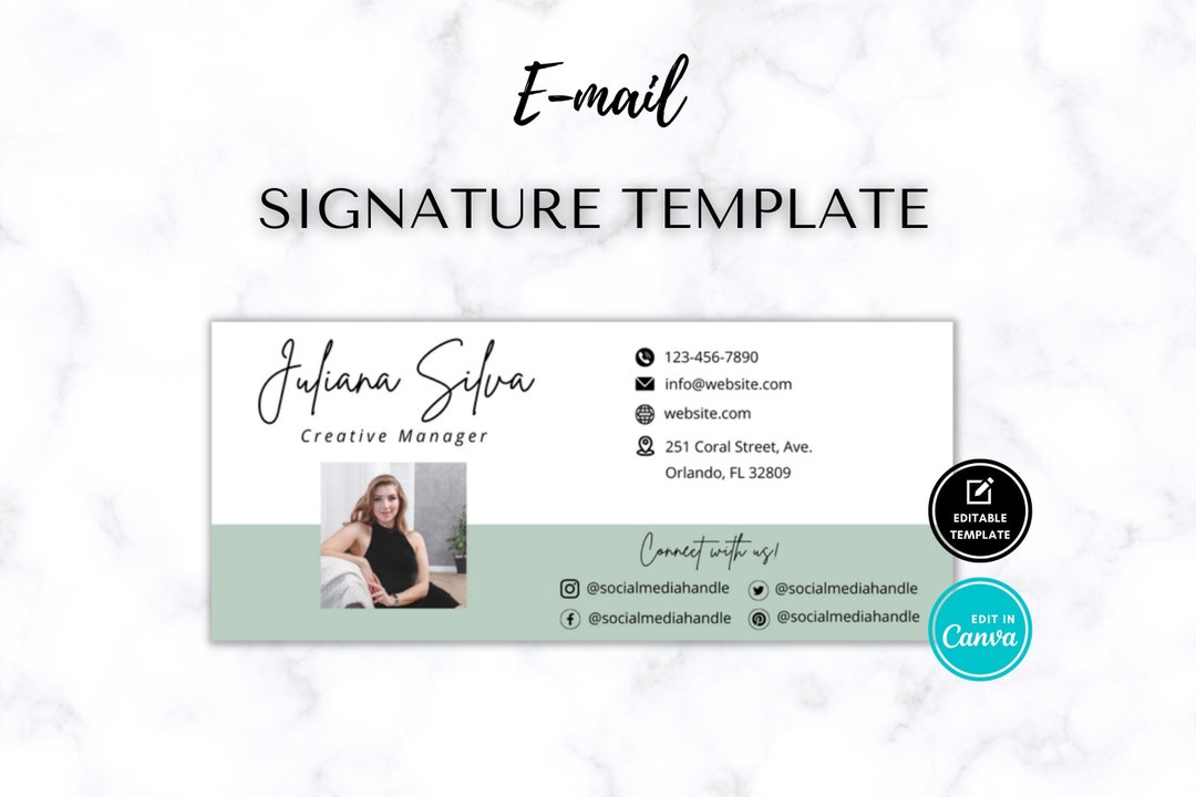 Email Signature Template Signature Gmail Template Email Marketing ...