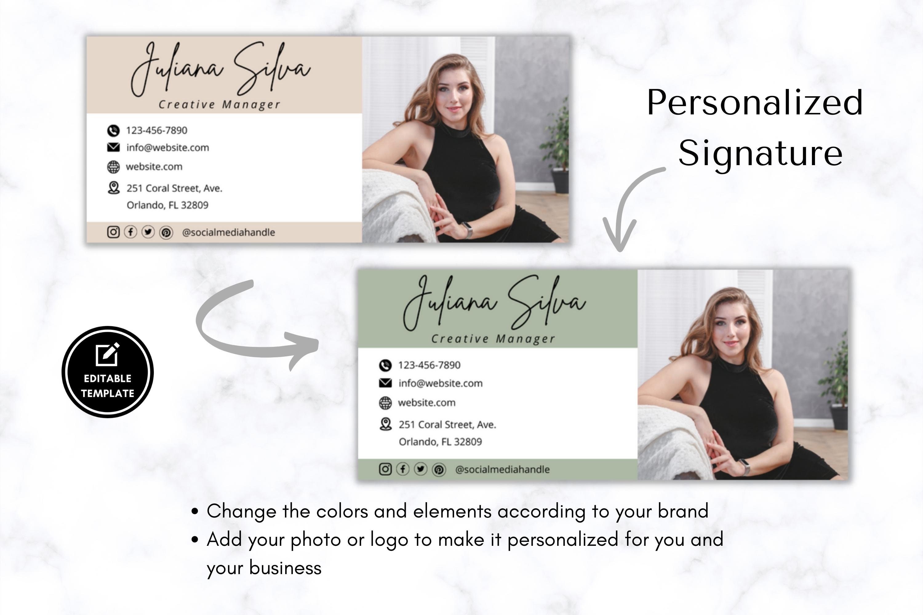 Email Signature Template Signature Gmail Template Email Marketing ...