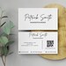 Simple QR Code Business Card Template Instant Download - Etsy