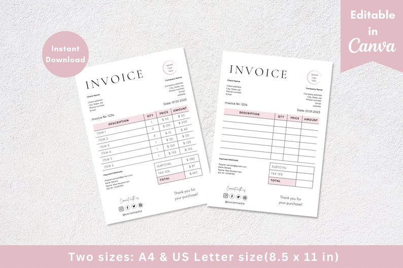 Invoice Template Receipt Template Invoice Forms Printable Invoice ...