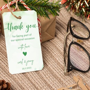 Printable Thank You Tag Template, Printable Custom Tag Template, Favor ...