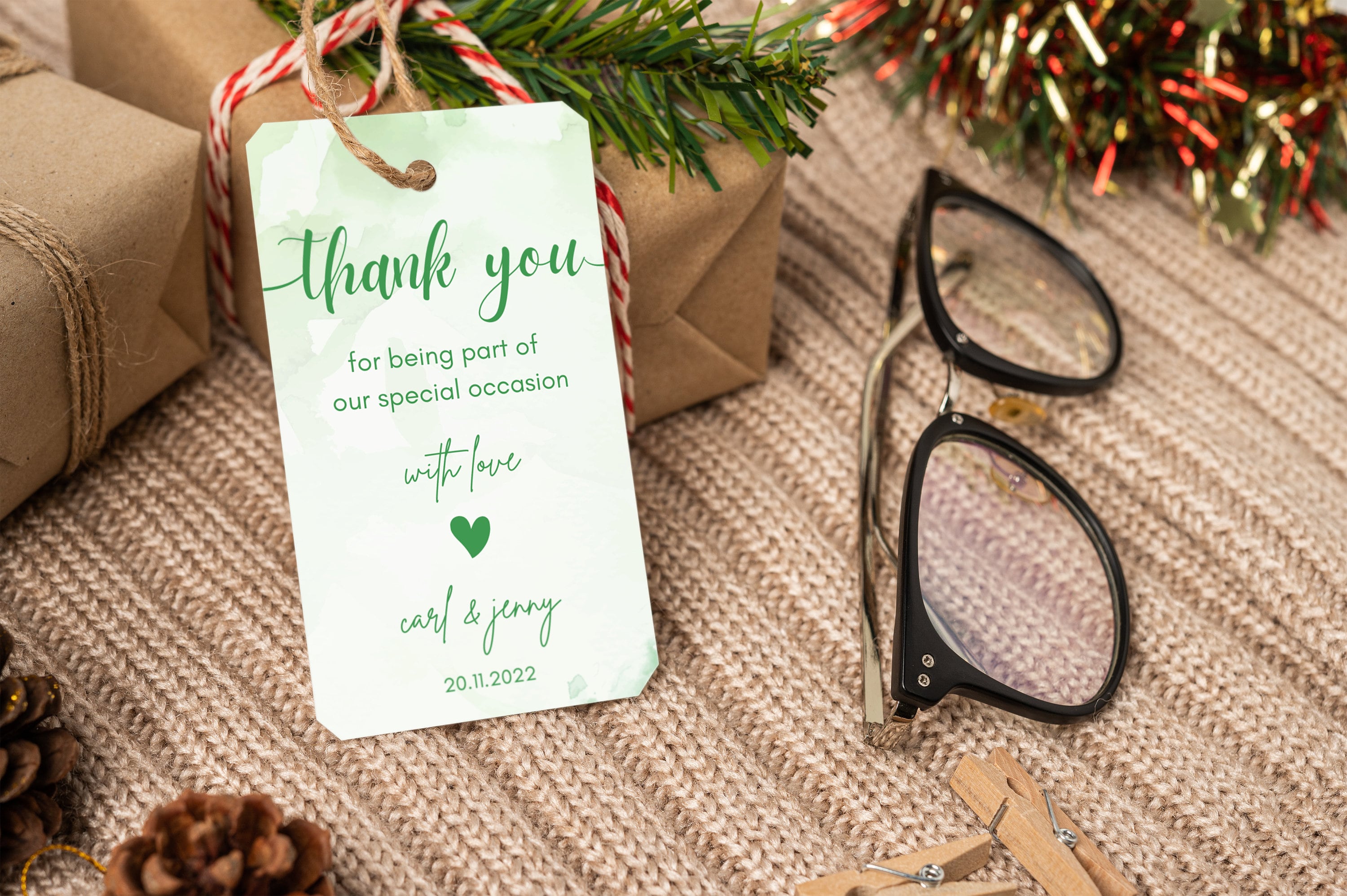 Printable Thank You Tag Template Printable Custom Tag - Etsy