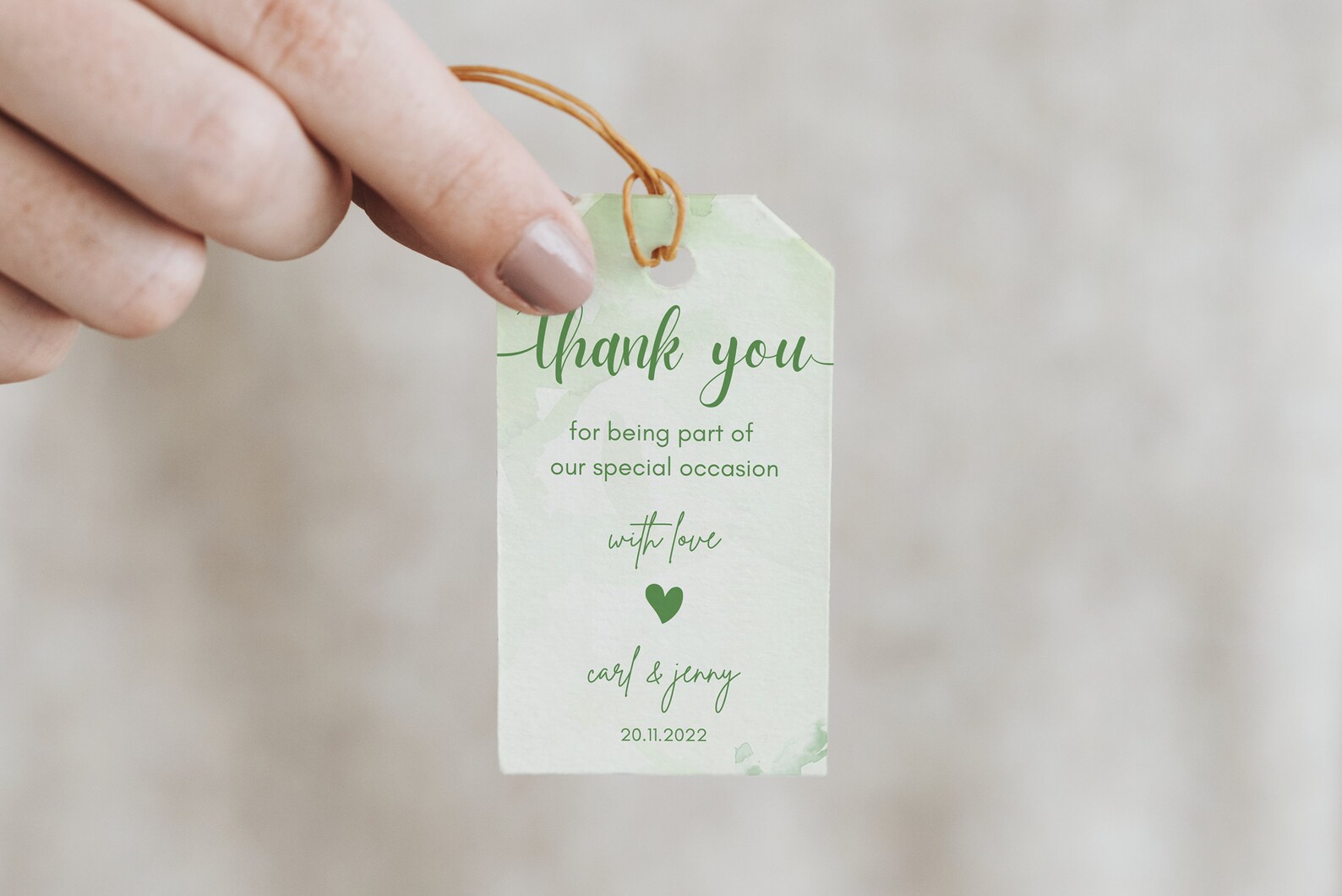 Printable Thank You Tag Template Printable Custom Tag - Etsy