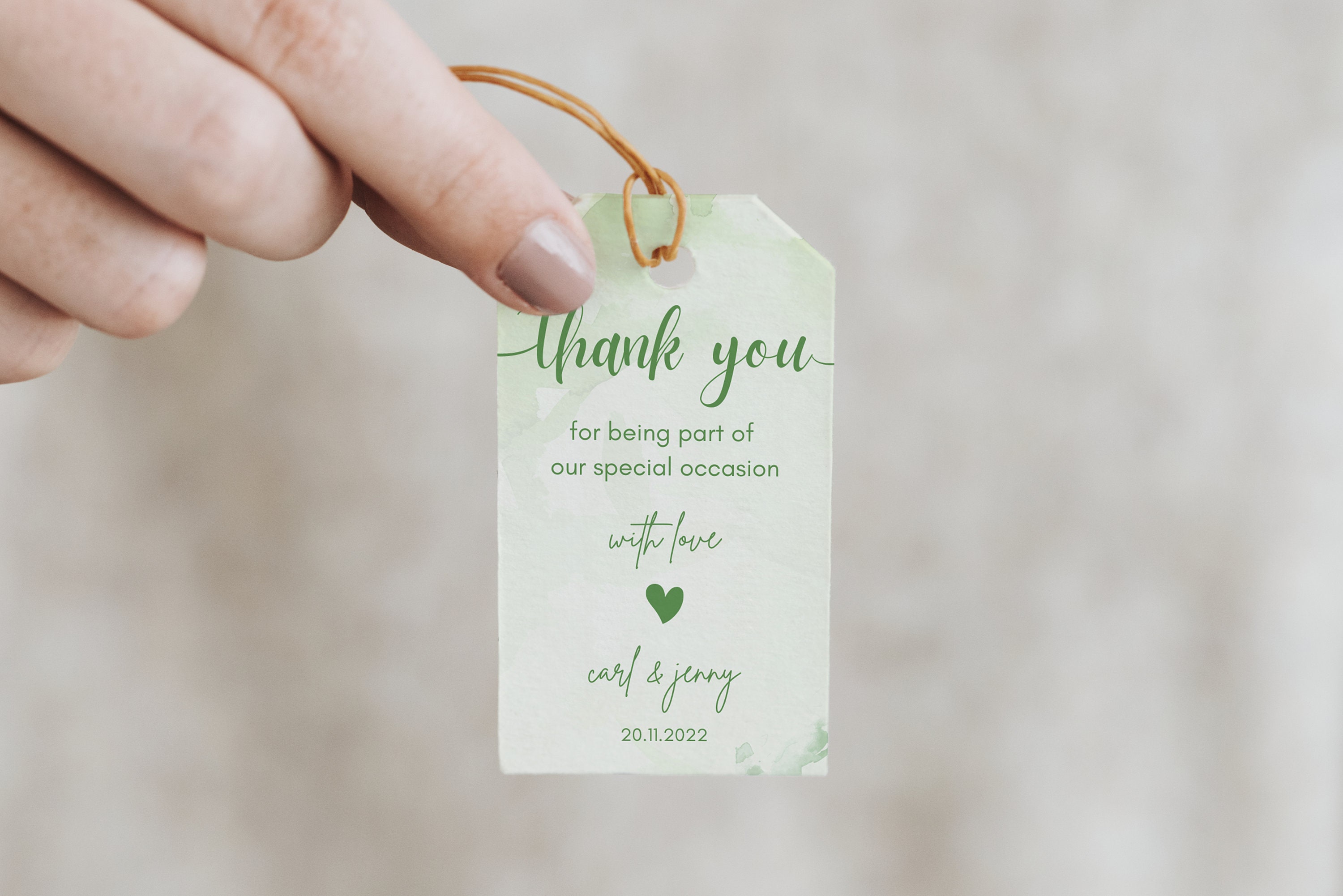 Printable Thank You Tag Template Printable Custom Tag - Etsy