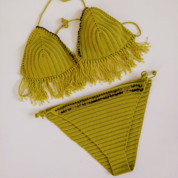 Fringe Bathing Suit - Etsy