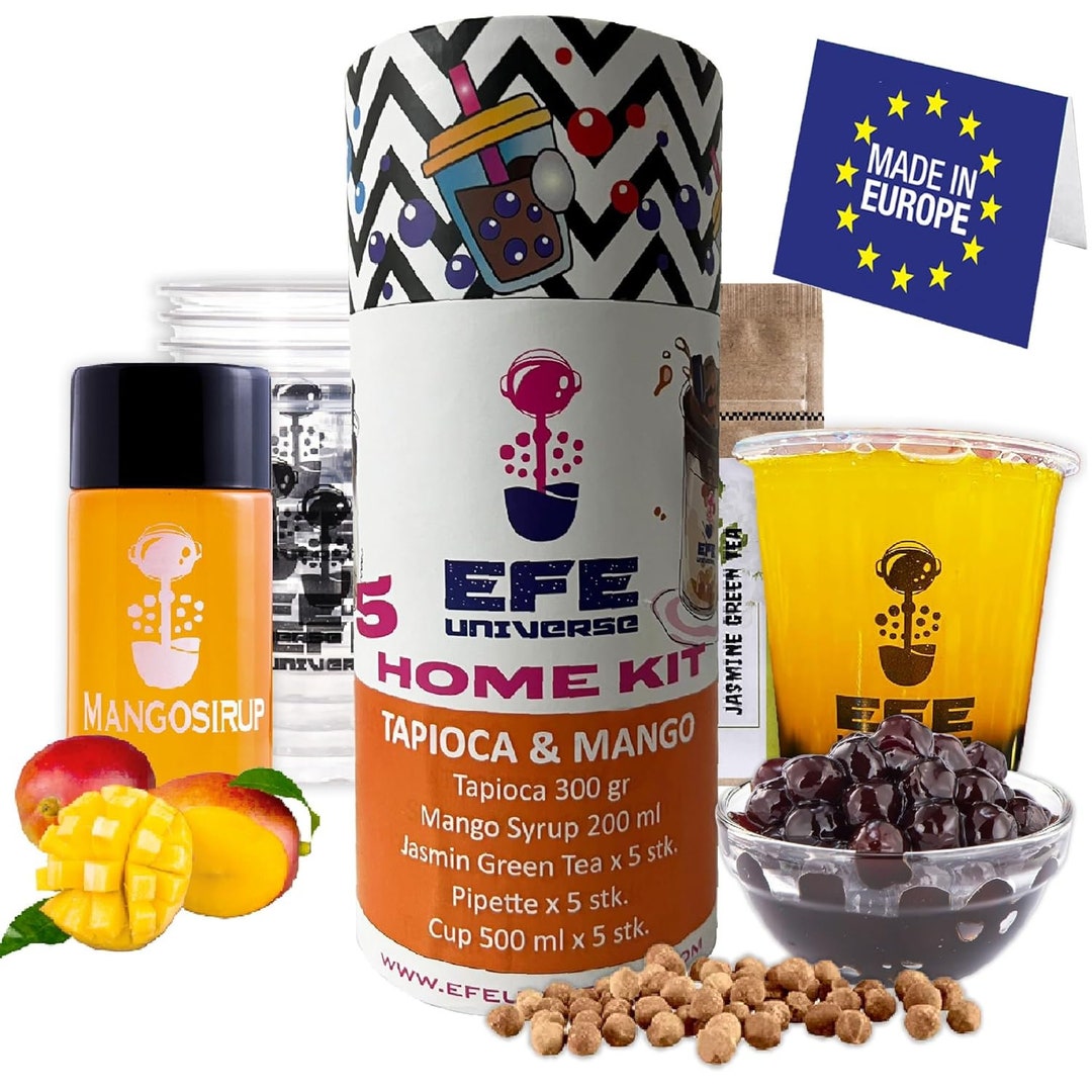 Coffret DIY Tapioka Perlen Bubble Tea, coffret Boba 100 % végétarien et ...