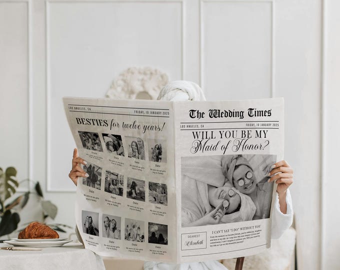 Graduation Invitation Newspaper Printed | Graduation Announcement ...