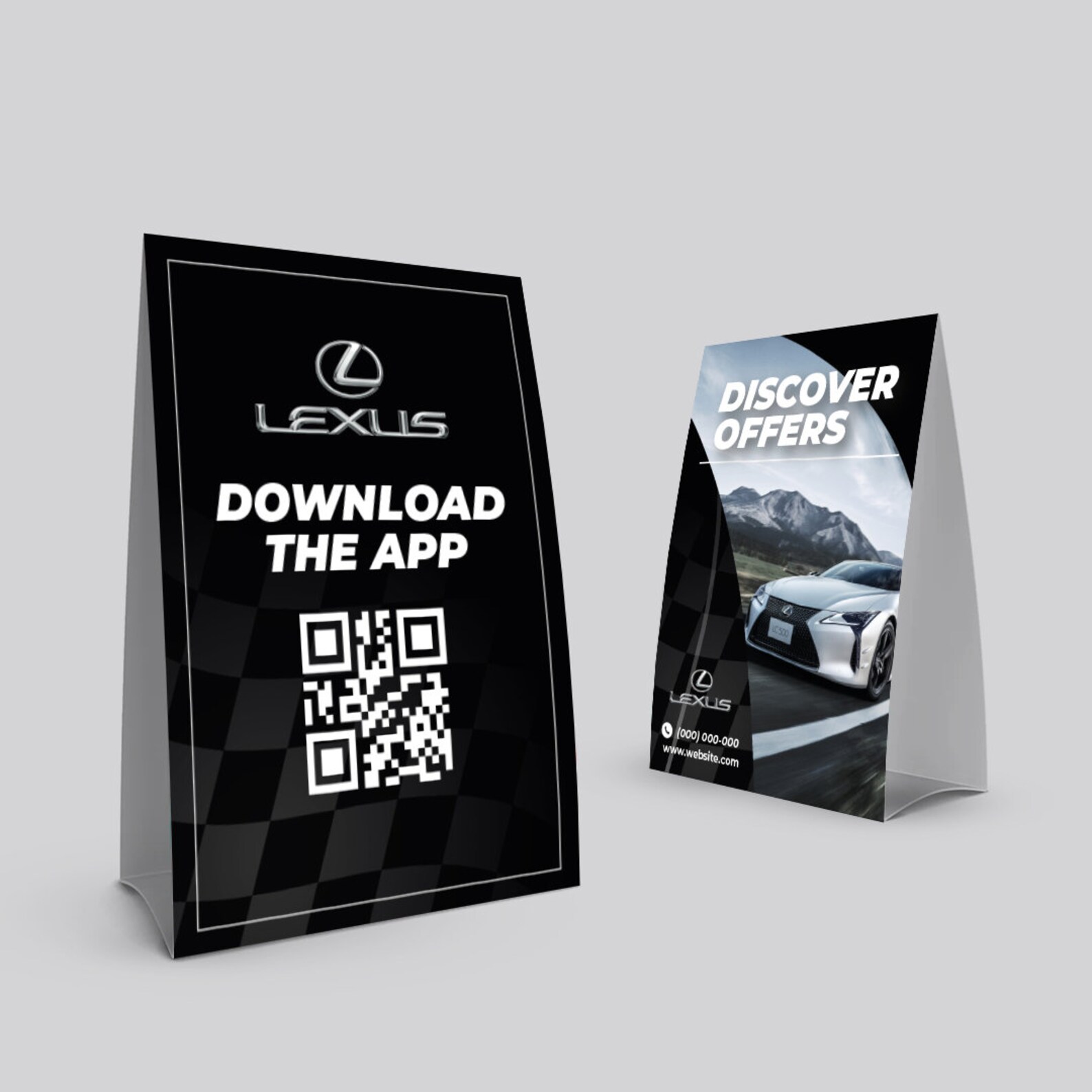 Printed Dealership Tent | Table Tent Card | Dealership | Custom Tent ...