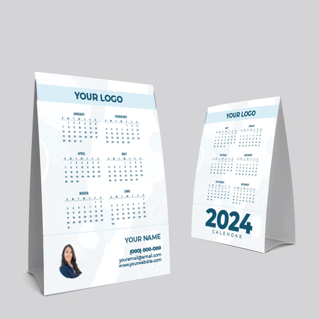 Tent Card Calendar | Table Tent Card | Desktop Calendar Personalized ...