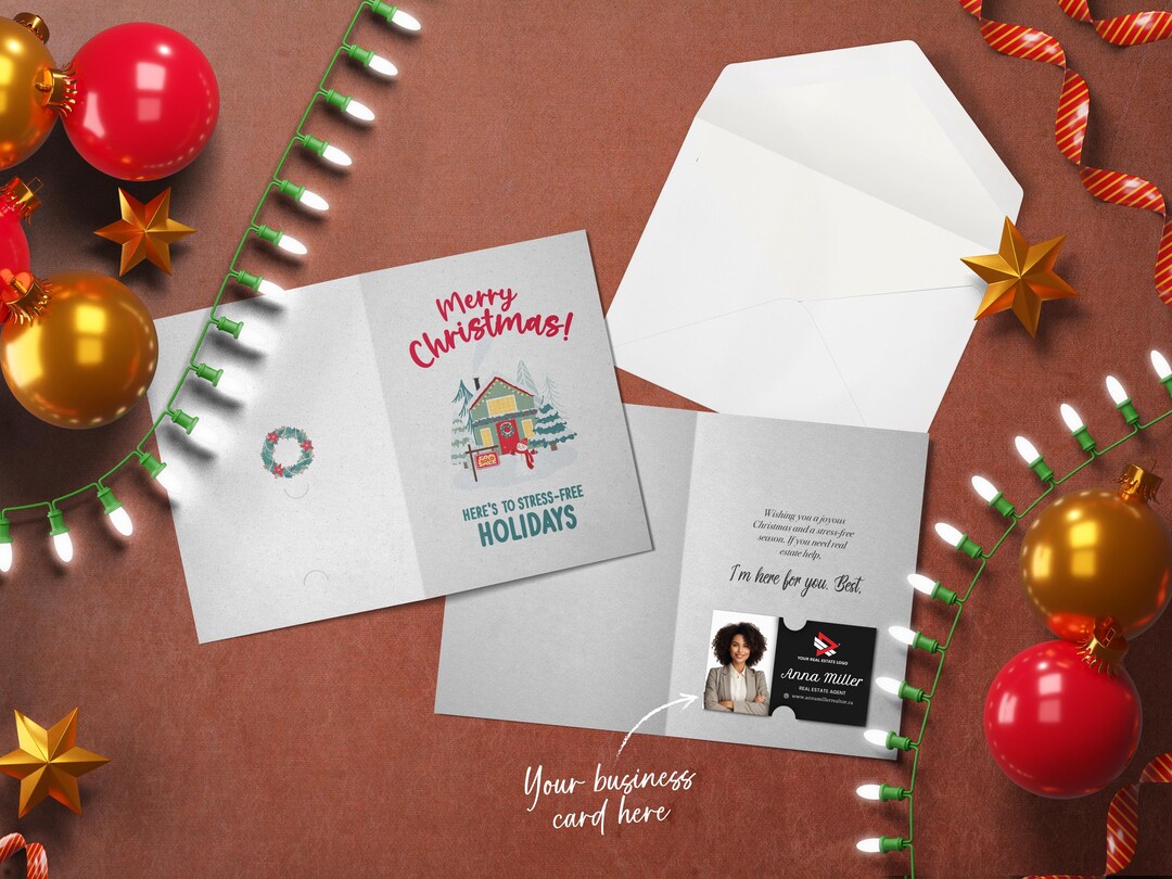 Realtor Holiday Greetings | Festive Real Estate Cards | Merry Realtor ...