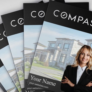 Compass Custom Presentation Folder Velvet Laminating With Your Logo ...