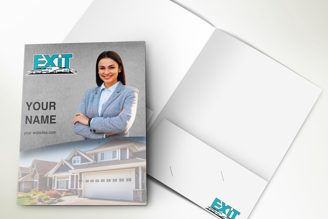 Exit Realty Custom Presentation Folder Velvet Laminating With Your Logo ...