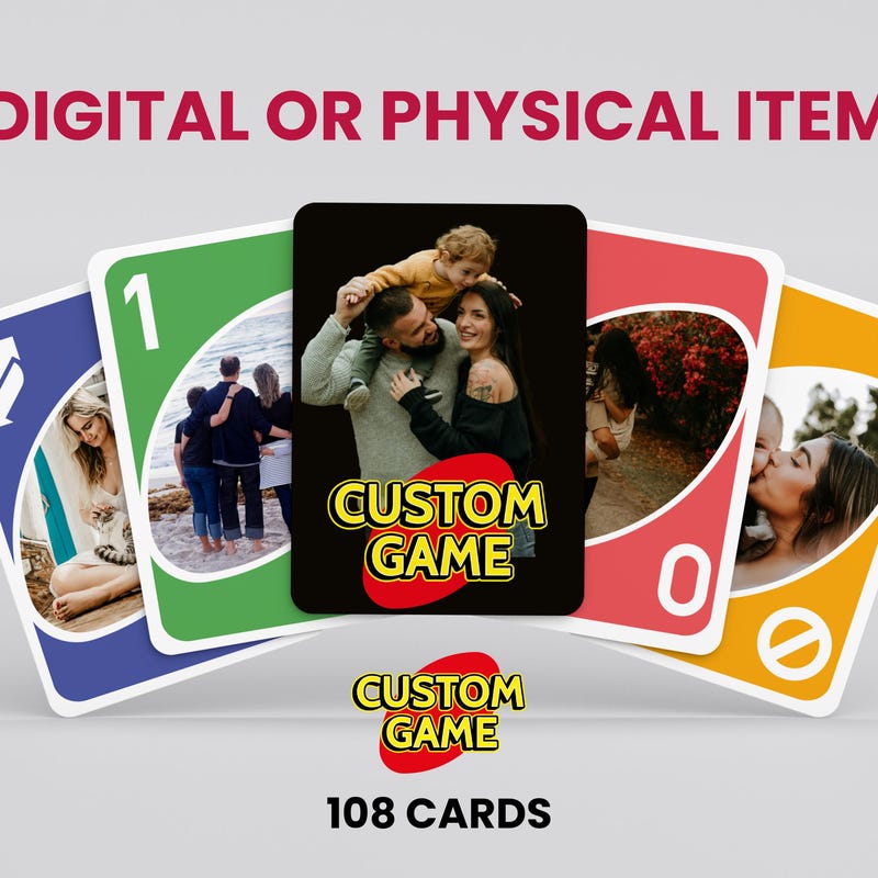 Custom Uno Cards Personalized - Etsy