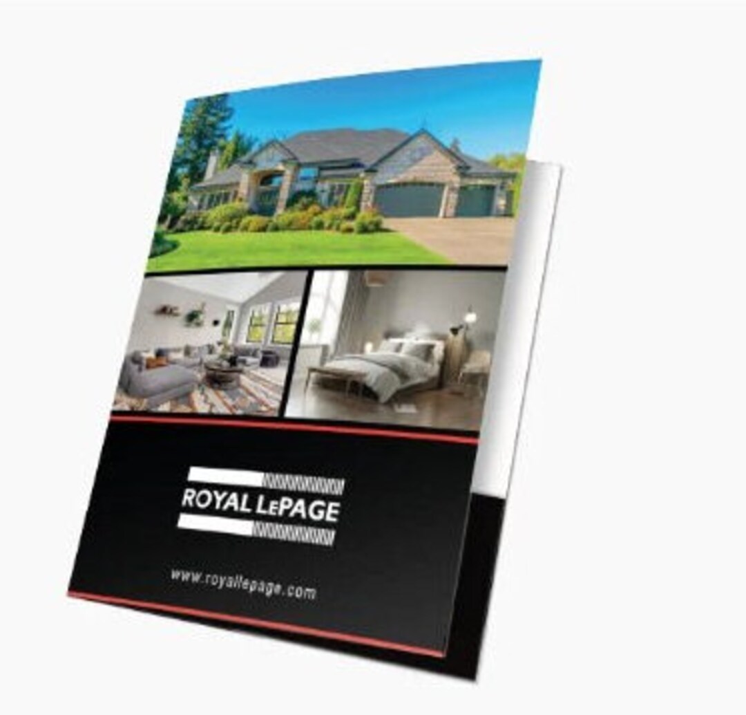 Royal Lepage Custom Presentation Folder Velvet Laminating With Your ...