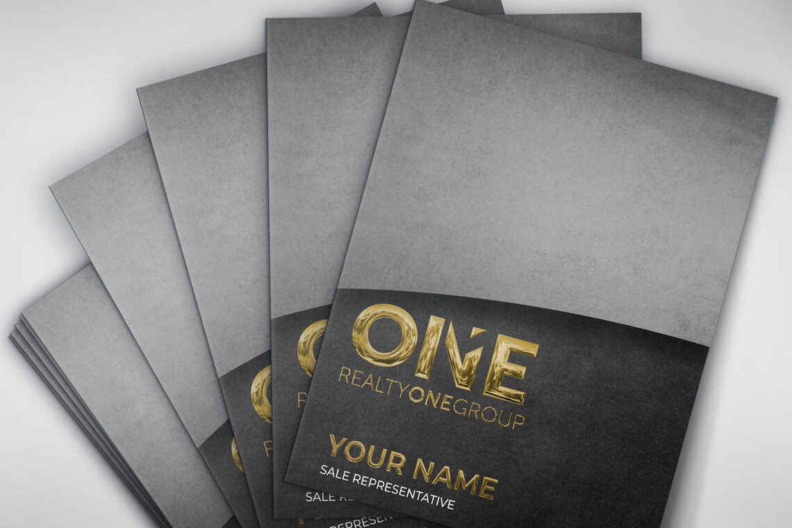 Realty One Group Custom Luxury Presentation Folder Printing With ...