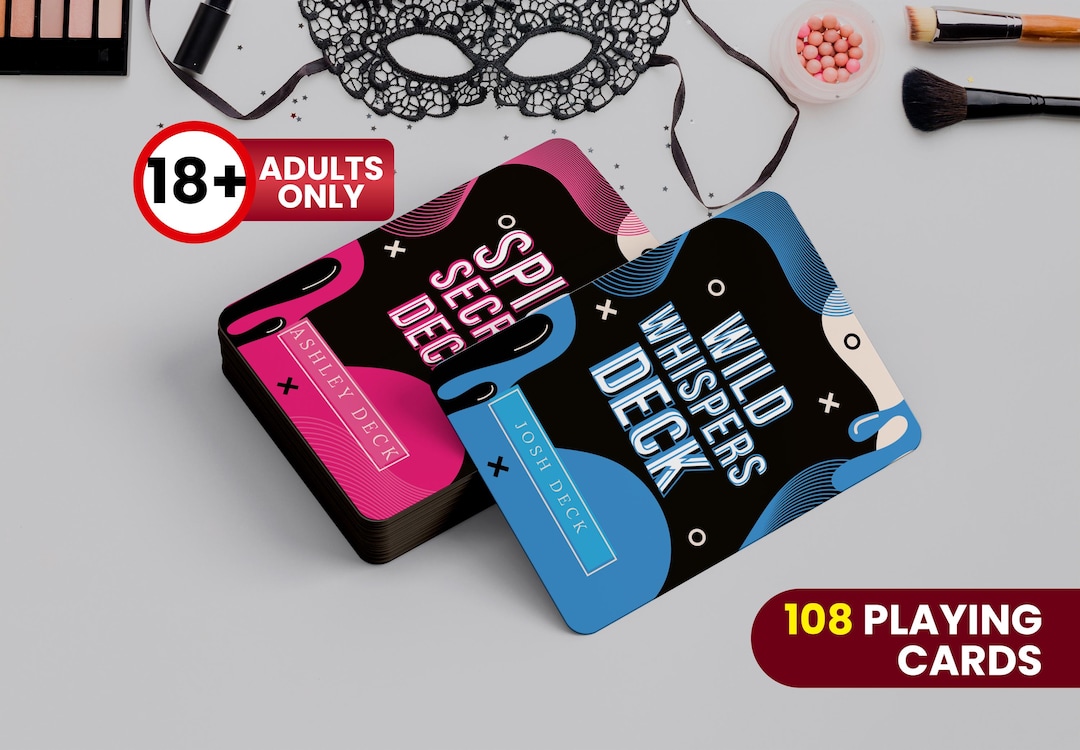 2 Decks Steamy Nights | Personalized Gift | Fun Adult Couple Game ...