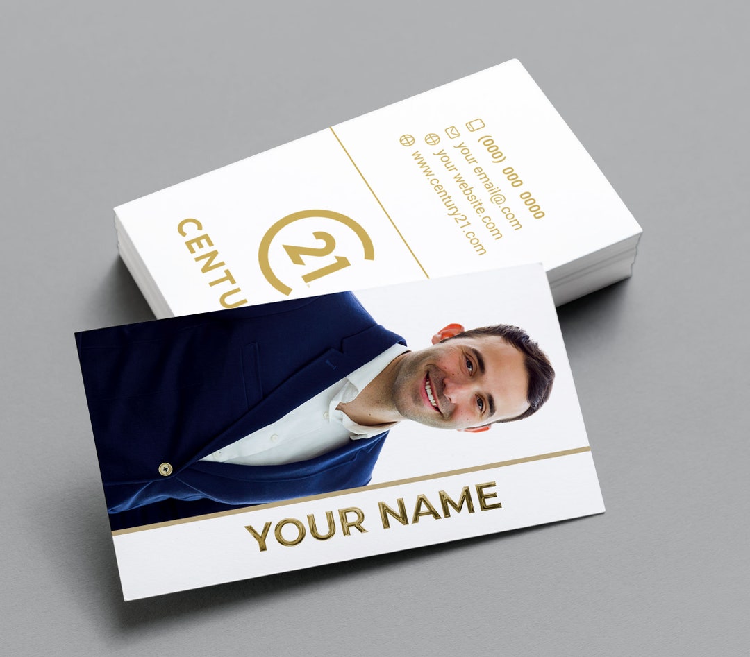 Century 21 Luxury Business Cards Printing With Embossed FOIL | Real ...