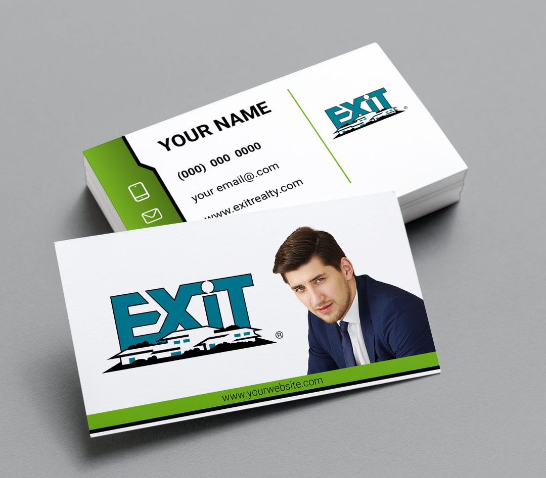 Exit Realty Business Cards | Business Cards Soft Touch Laminated | Real ...