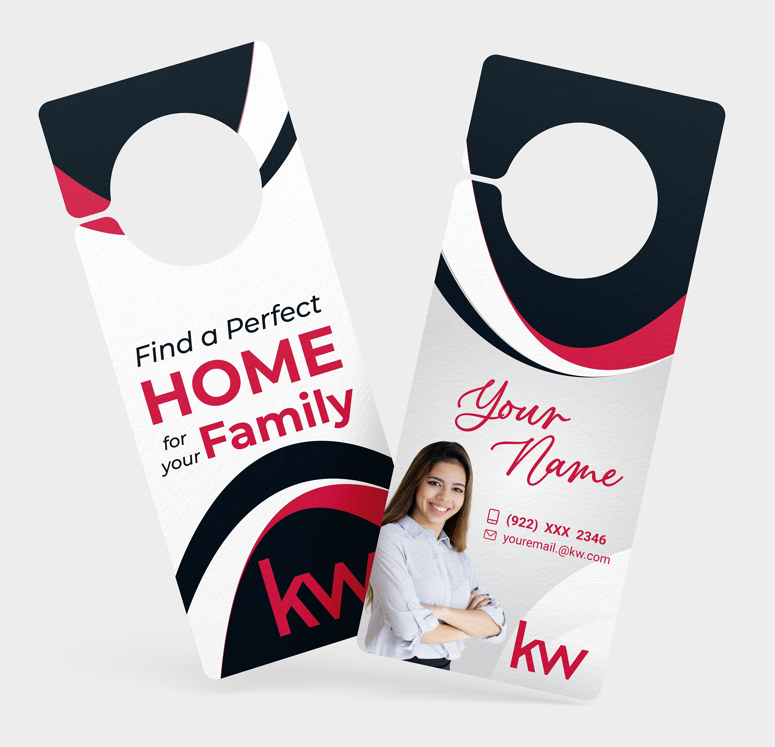 Set of 100 Keller Williams Door Hanger | Door Hangers | Printed KW Door ...