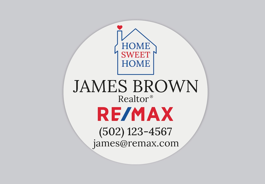 Remax Stickers | Custom Realtor Stickers | Personalized Business ...