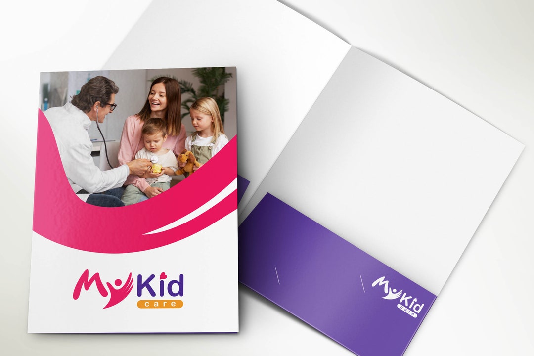 Pediatrician Custom Presentation Folder Velvet Laminating With Your ...