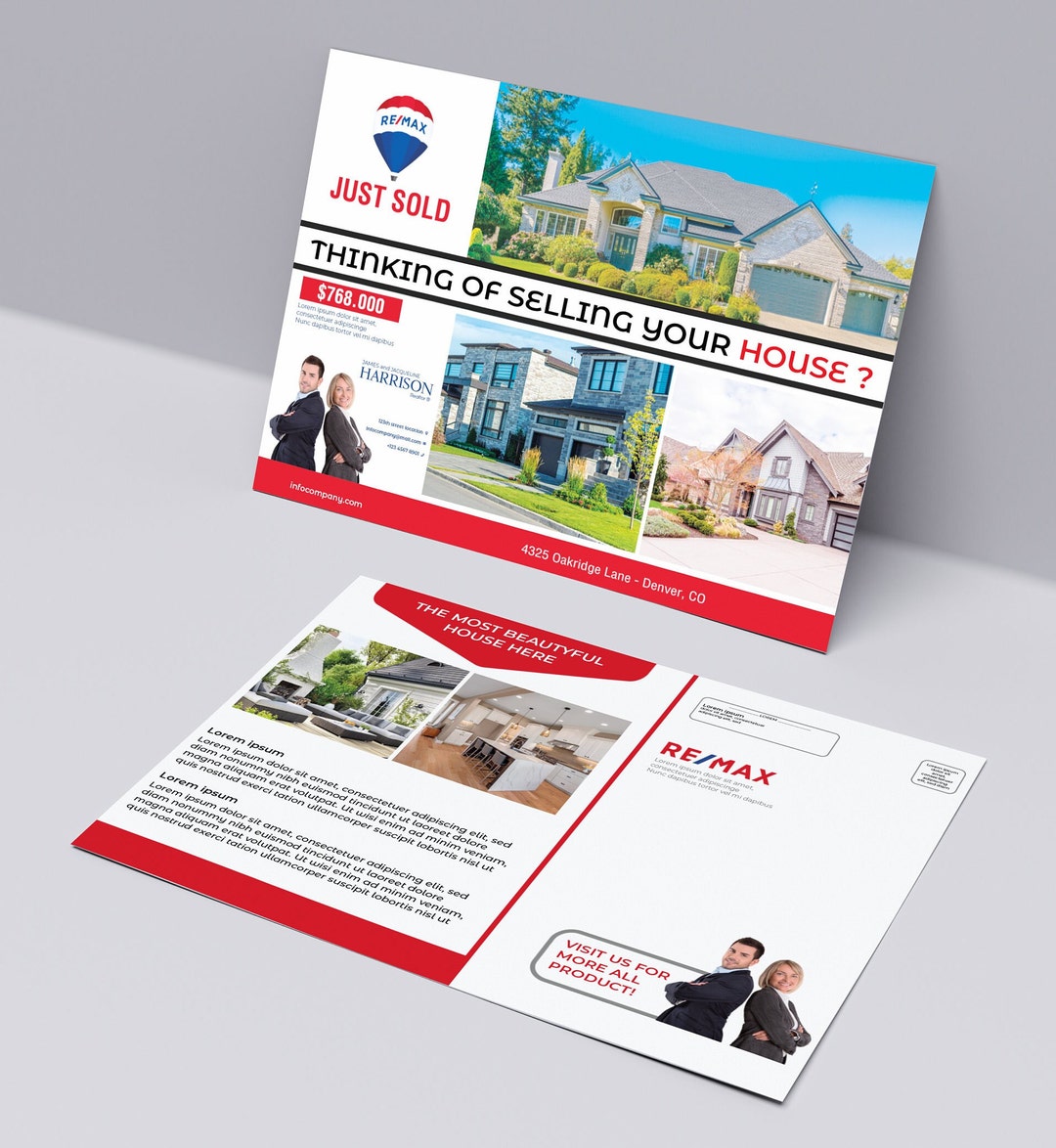 Custom Remax Just Sold Postcard With Velvet Laminating 001 - Etsy