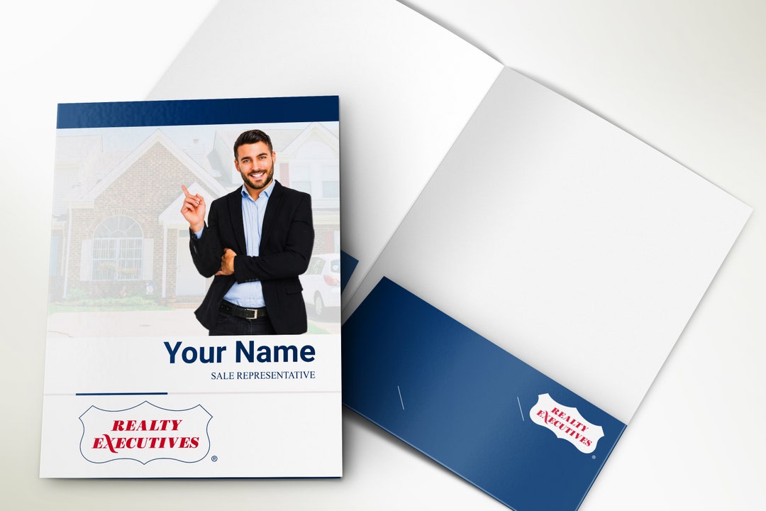 Realty Executives Custom Presentation Folder Velvet Laminating With ...