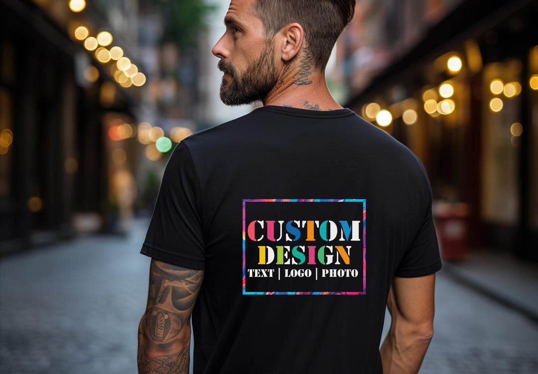 RUSH Custom Print T-shirt | Personalized T-shirt | Custom Text Design T ...