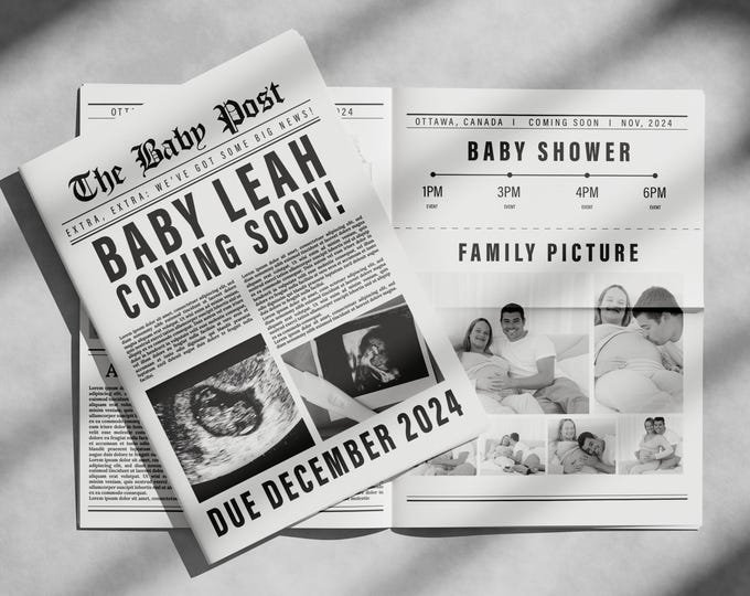 Graduation Invitation Newspaper Printed | Graduation Announcement ...