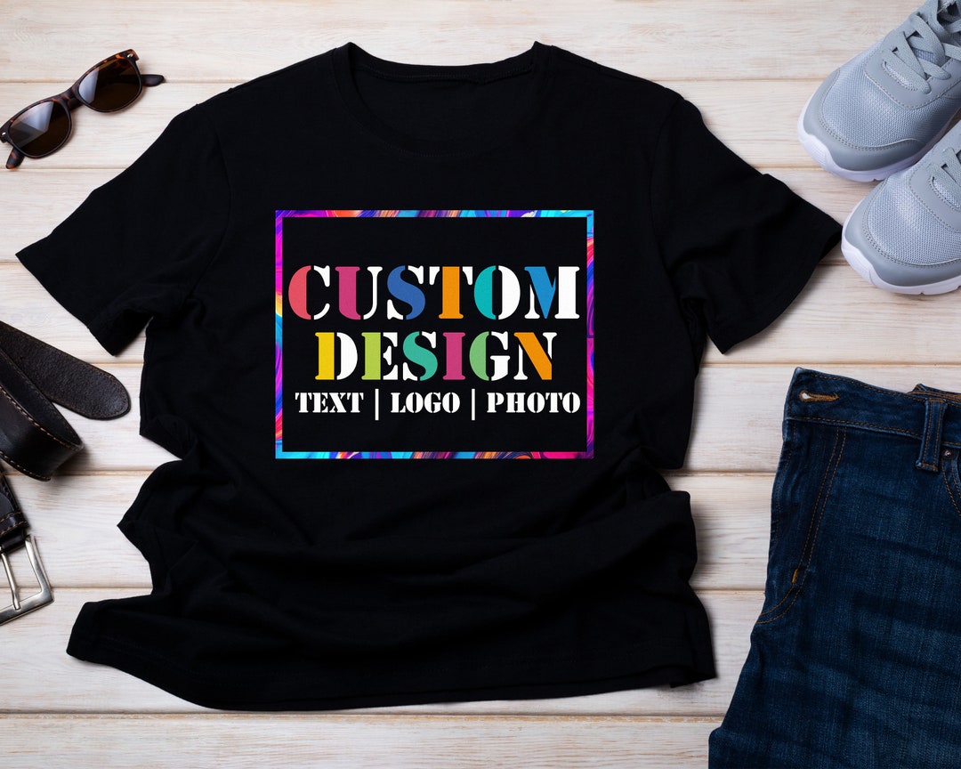 RUSH Custom Print T-shirt Personalized T-shirt Custom Text Design T ...