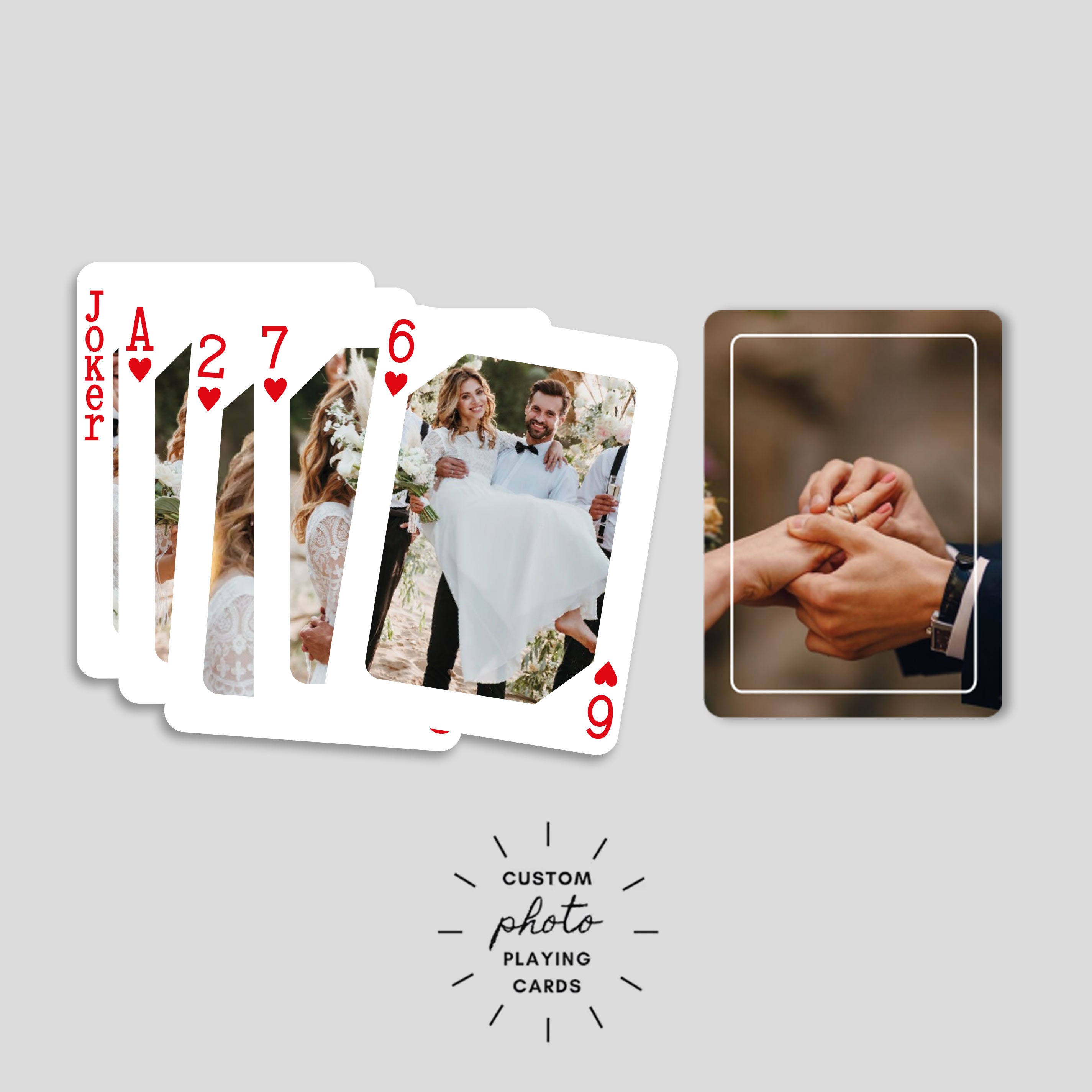 RUSH Wedding Party Gift Personalized Gift Poker Custom Playing Cards ...